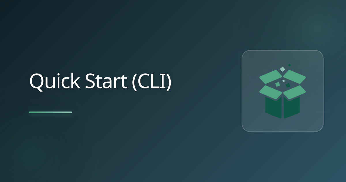 Quick Start (CLI)